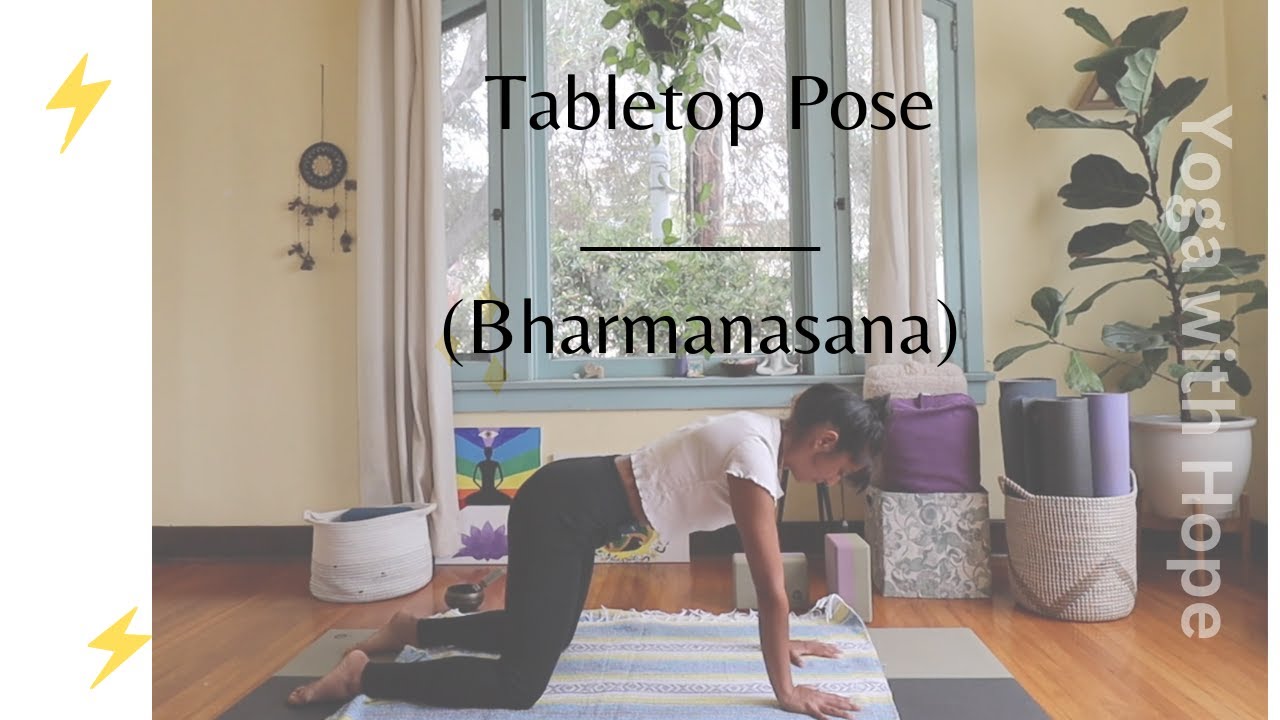 Tabletop pose - foundational yoga series - quick morning mindfulness ...