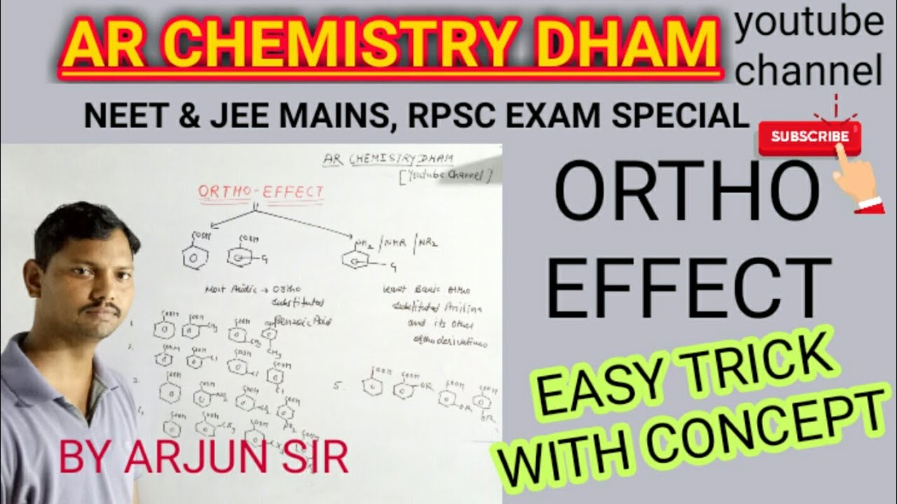 ORTHO EFFECTS || RPSC EXAM || IIT ADVANCED || NEET| COMPLETE IN ONE ...
