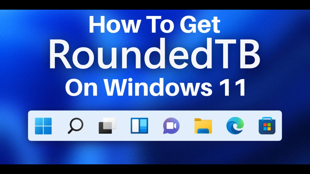 How To Get A Cool Dynamic Taskbar In Windows 11! - YouTube