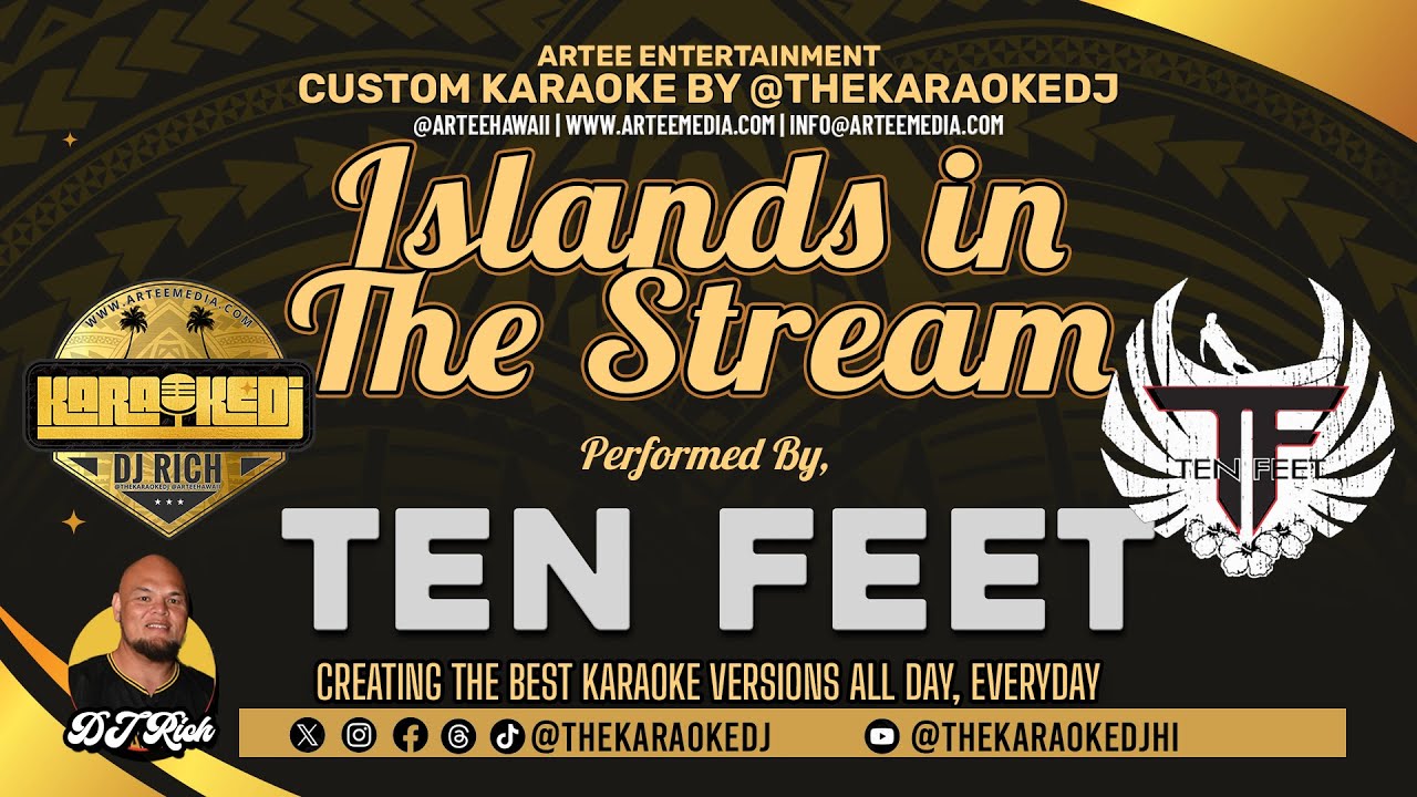 Ten Feet - Islands in the Stream (Karaoke by @thekaraokedjhi) - YouTube
