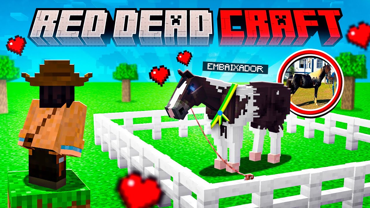 RESGATEI UM CAVALO CAMPEÃO NO MINECRAFT SURVIVAL - RED DEAD CRAFT #17 ...