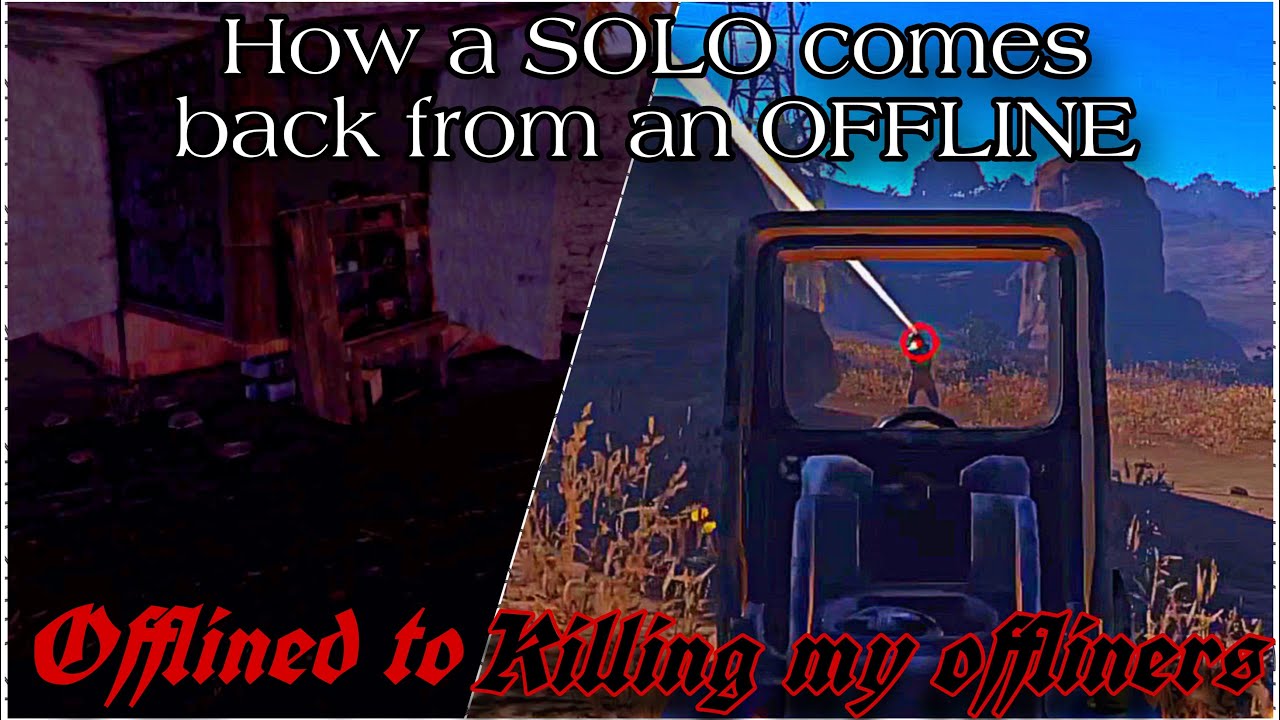 How a SOLO comes back from an OFFLINE - Rust Console - YouTube