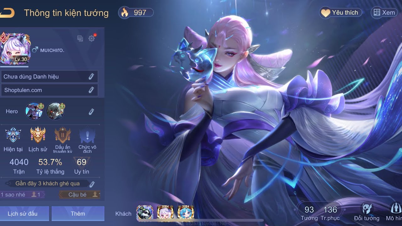 Tặng Nick Liên Quân Mới Nhất 2024 - 136 Trang Phục Skin SSS - YouTube