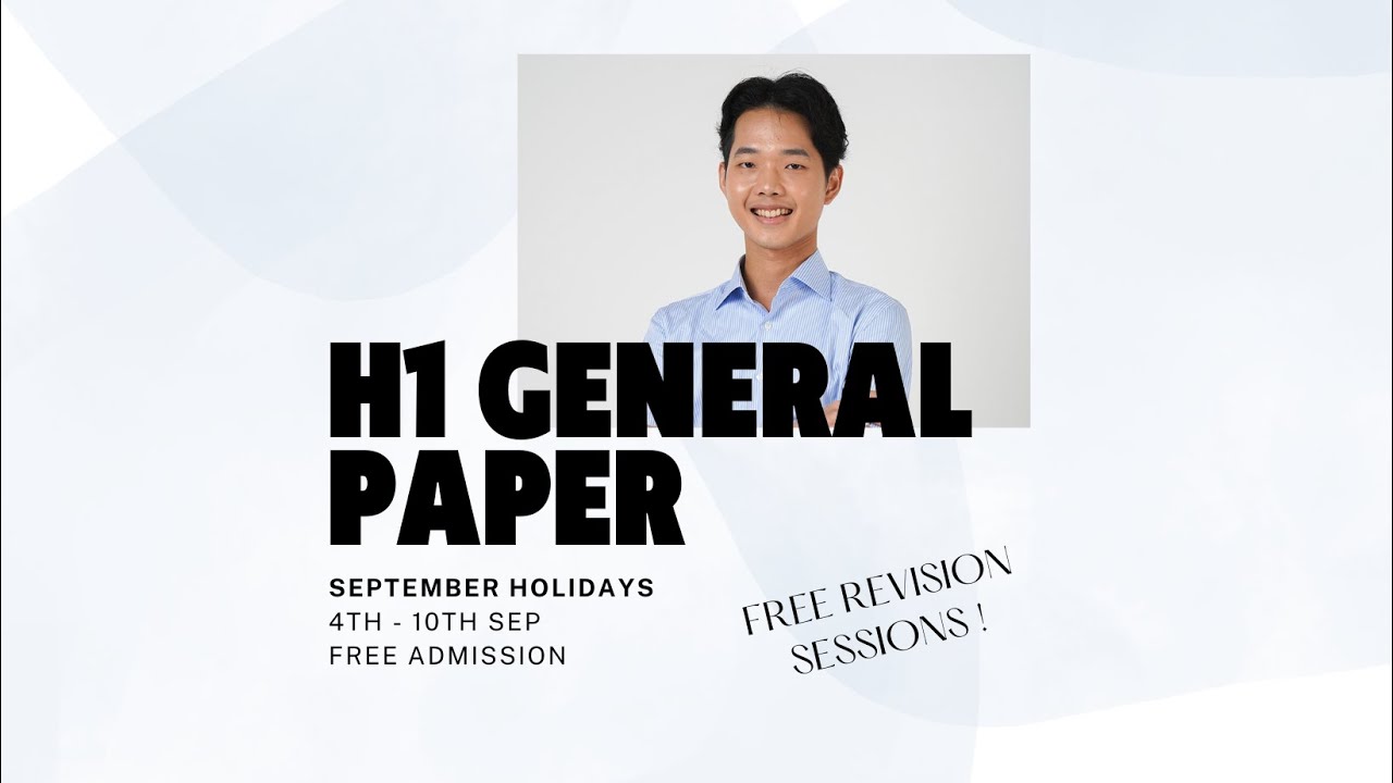 [JC1 Promos] H1 General Paper - Paper 1 Skills - YouTube