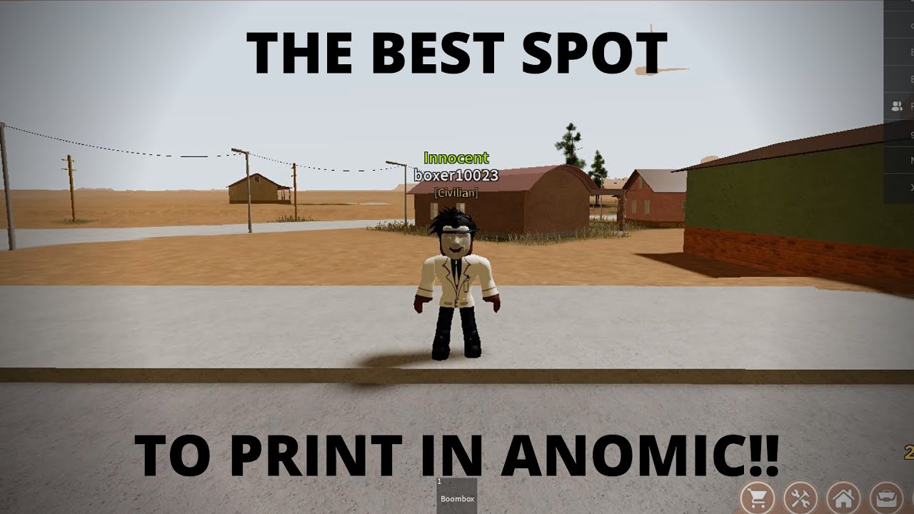 BEST SPOT TO PRINT IN ANOMIC!! - YouTube