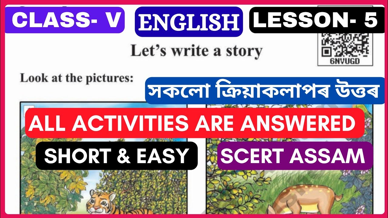 Class 5 English Lesson 5 question answer Assam / English class 5 ...