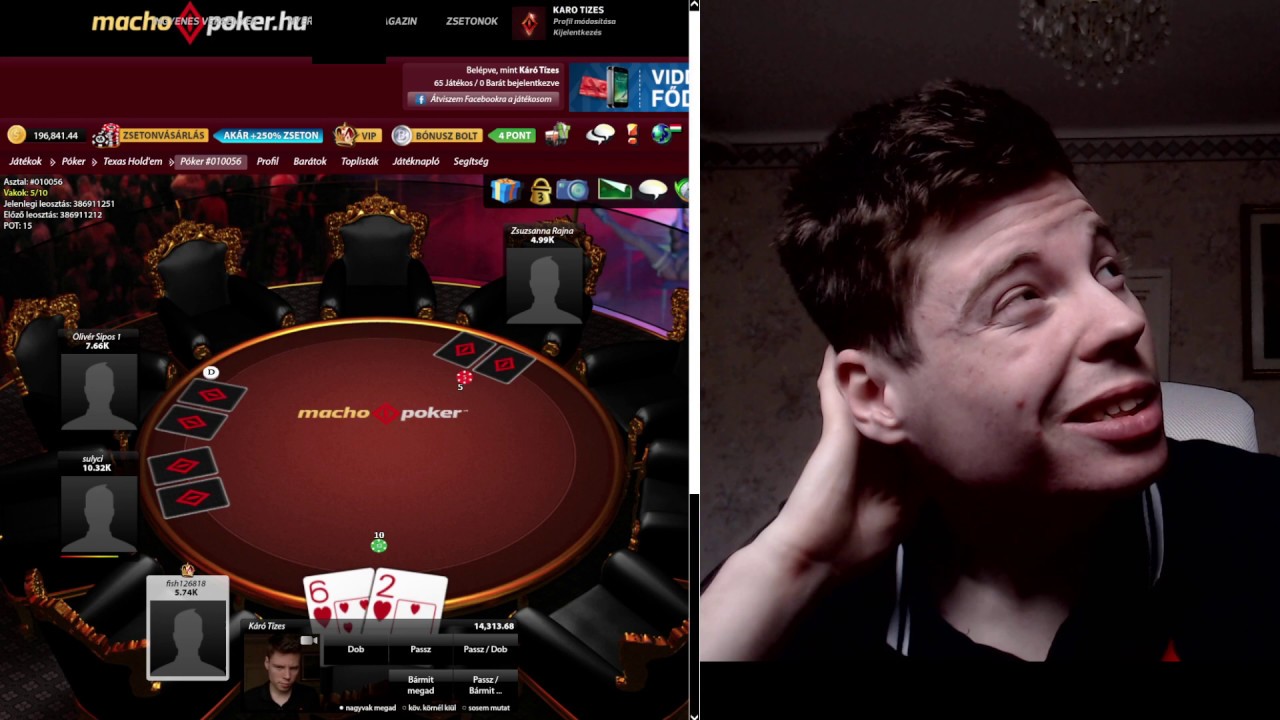 Machopoker-en a káró tízes! - YouTube
