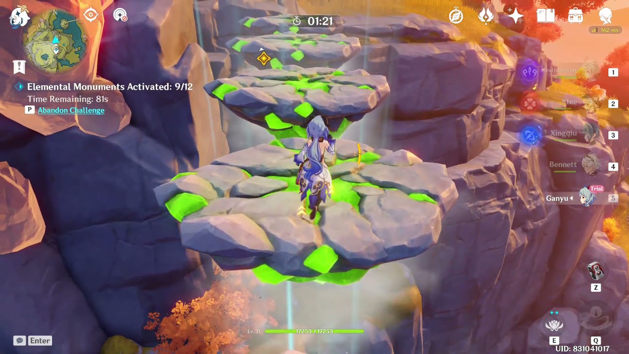 Genshin impact ganyu story quest ( adeptis training) - YouTube