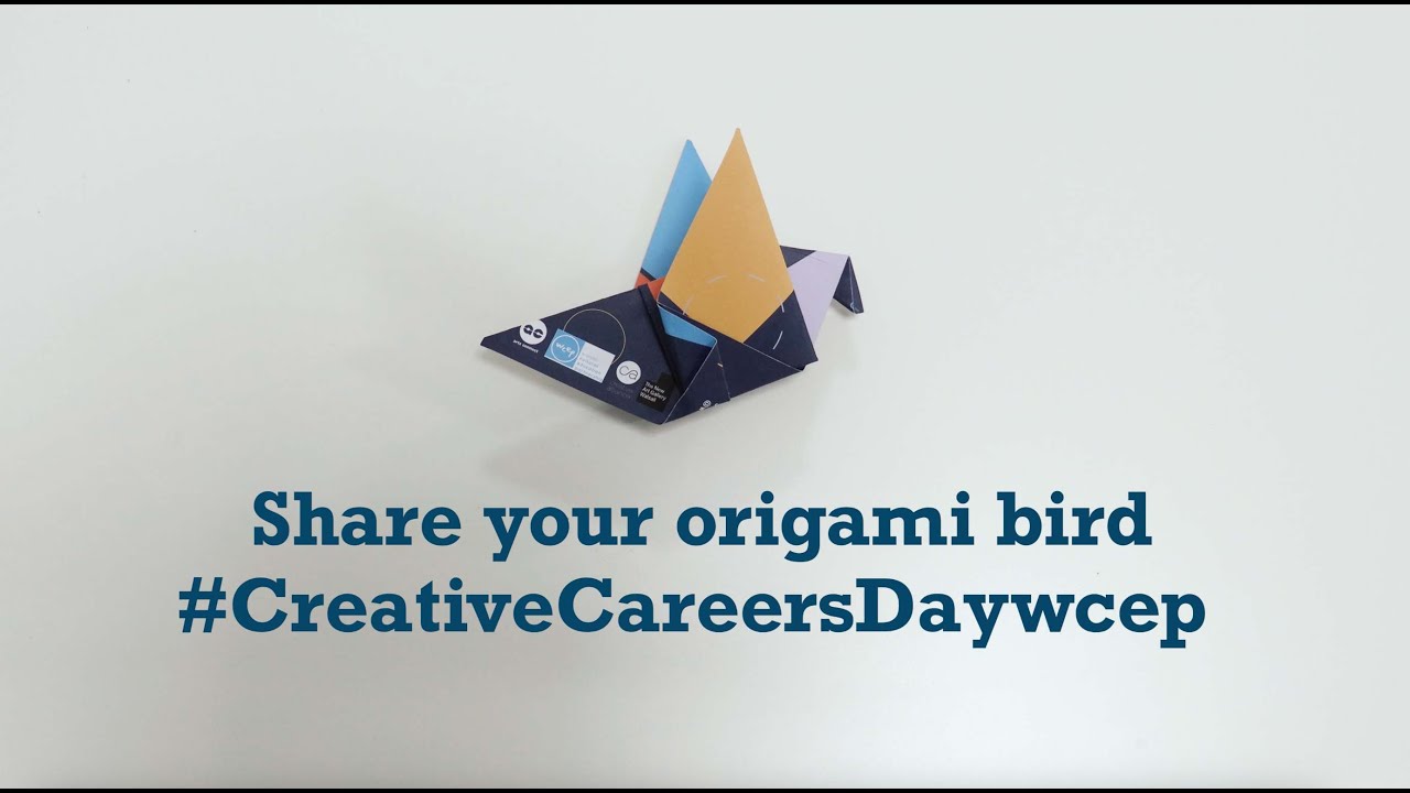 How to make your origami bird using your flyer - YouTube