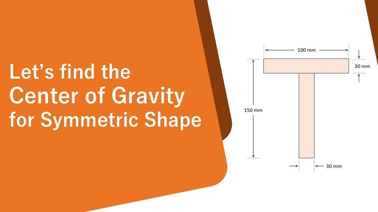 How to find the Center of Gravity of Symmetric Shape - YouTube