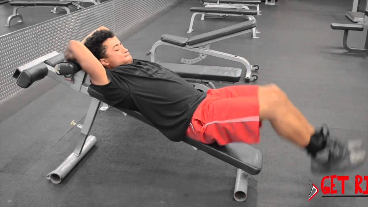 Tutorial | Decline Leg Raise Crunch - YouTube