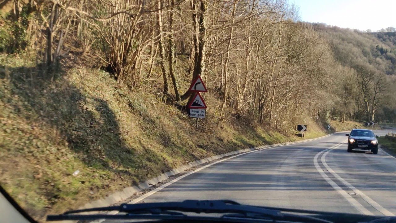 Descending Sutton Bank on the A170 in North Yorkshire - YouTube