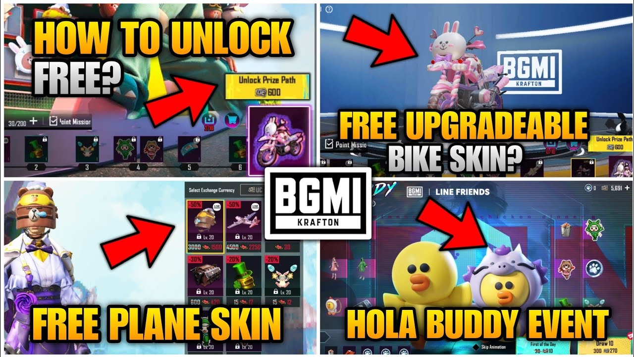 BGMI FREE UPGRADEABLE BIKE SKIN 😱? PRIZE PATH EVENT EXPLAINED, FREE ...
