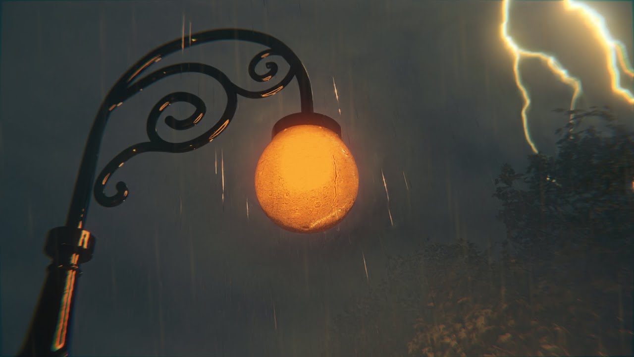 It's raining 3d animation scene - YouTube