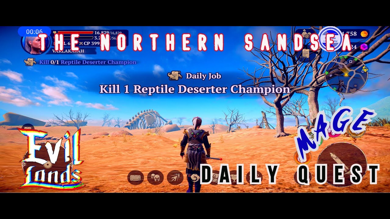 MAGE IN THE NORTHERN SANDSEA: 1 REPTILE DESERTER CHAMPION 🏆 EVIL LANDS ...