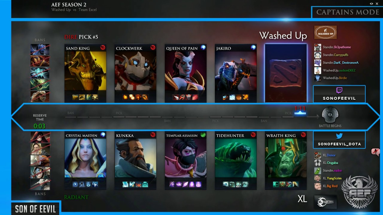 AEF Season 2 Div 2: XLG Gaming vs Washed Up game 2 - YouTube