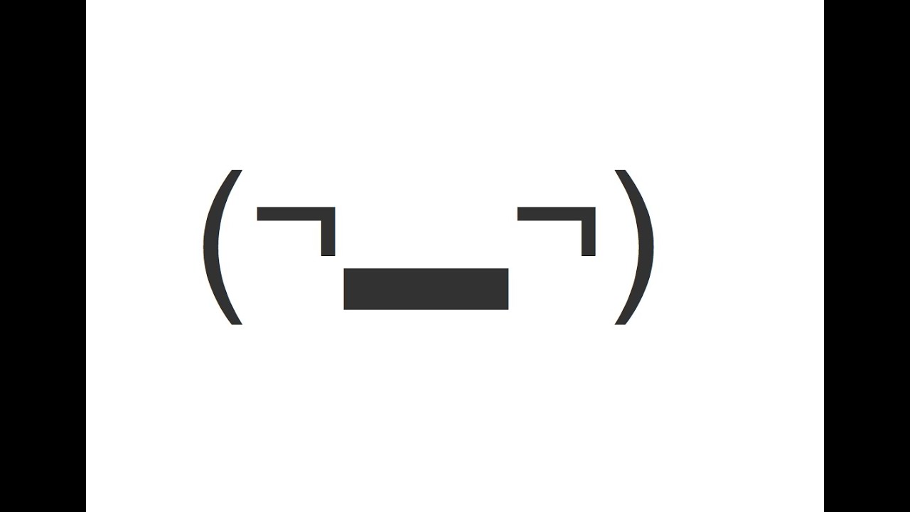 Looking askance face - Copy and Paste Text Art - YouTube