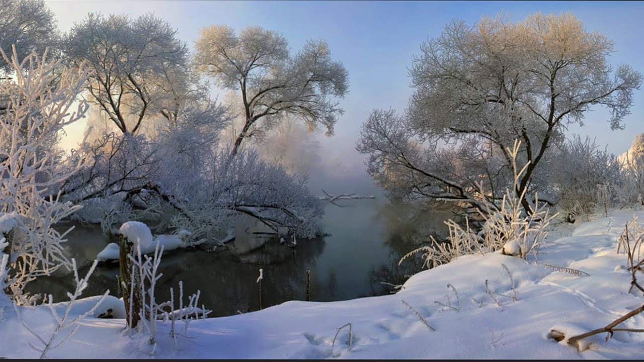 Beautiful Winter Snow Scene Relaxing Piano Music - Soothing Calming ...