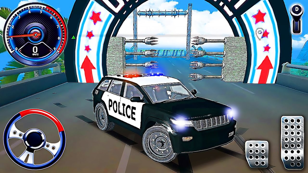 Speed Car Bumps Challenge - Deadly Race | Crazy Police SUV Driving ...