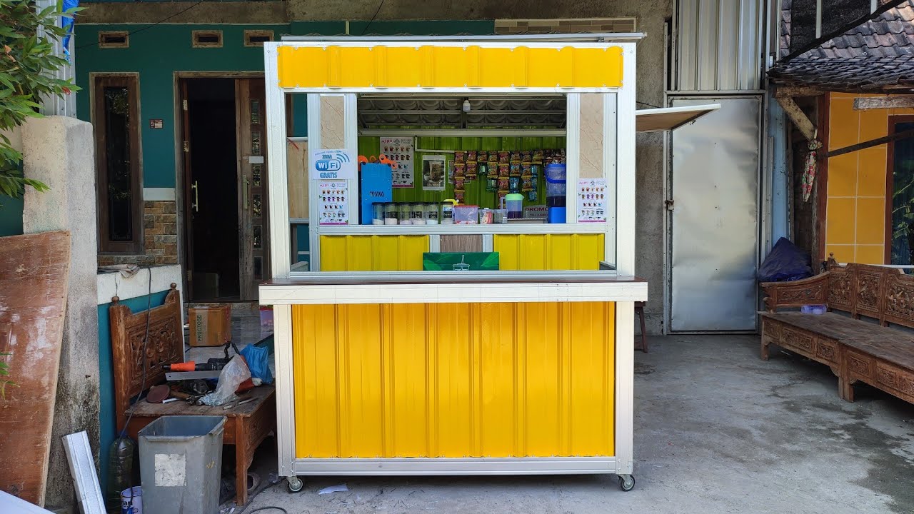 pembuatan kontainer jualan ukuran 150 x 50 #boothkontainer #bajaringan ...