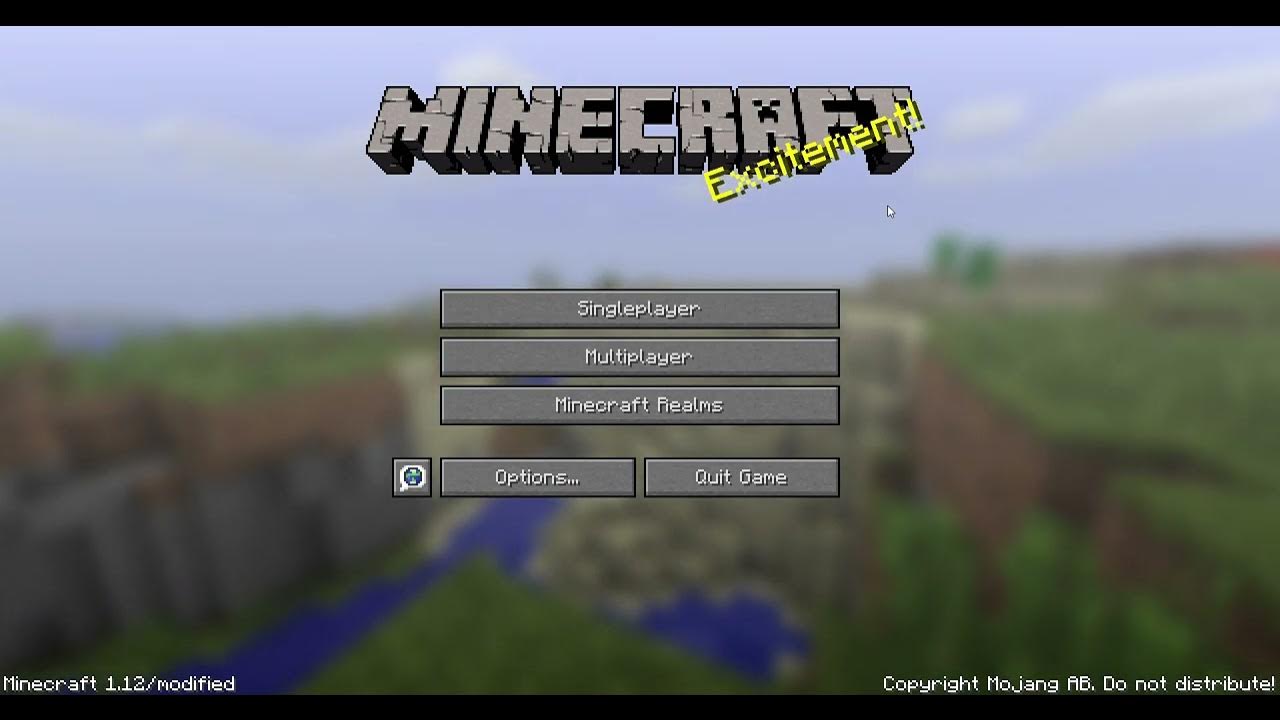 1.12 Minecraft Title Screen for 20 Minutes: Relaxing Music & Soothing ...