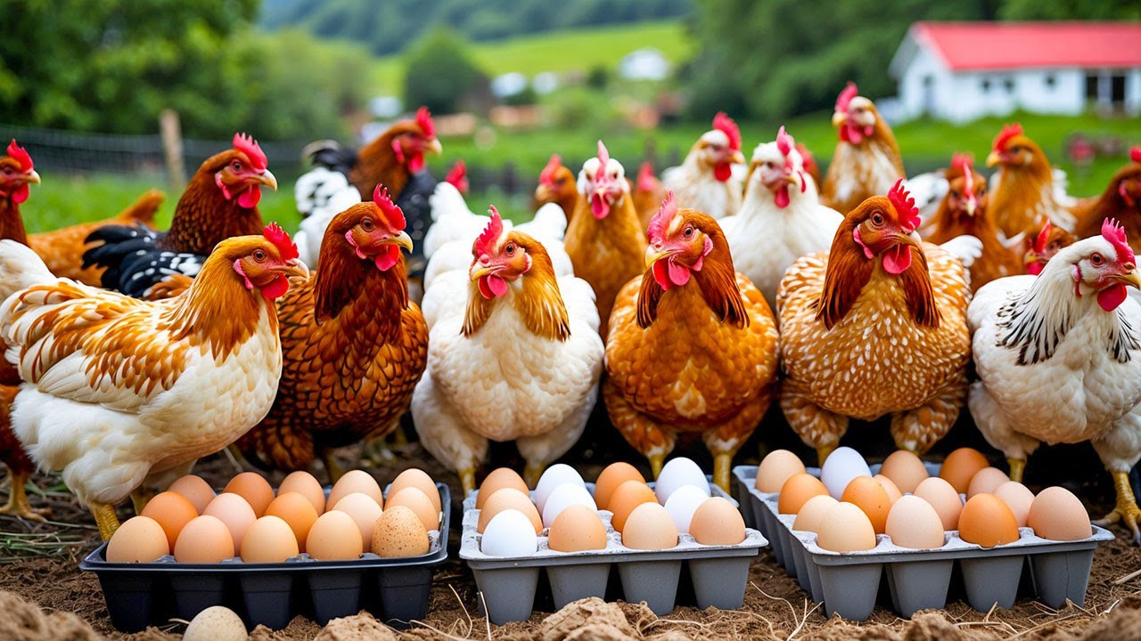 Small scale egg laying hen farm in rural area - Raising Hens for Egg ...