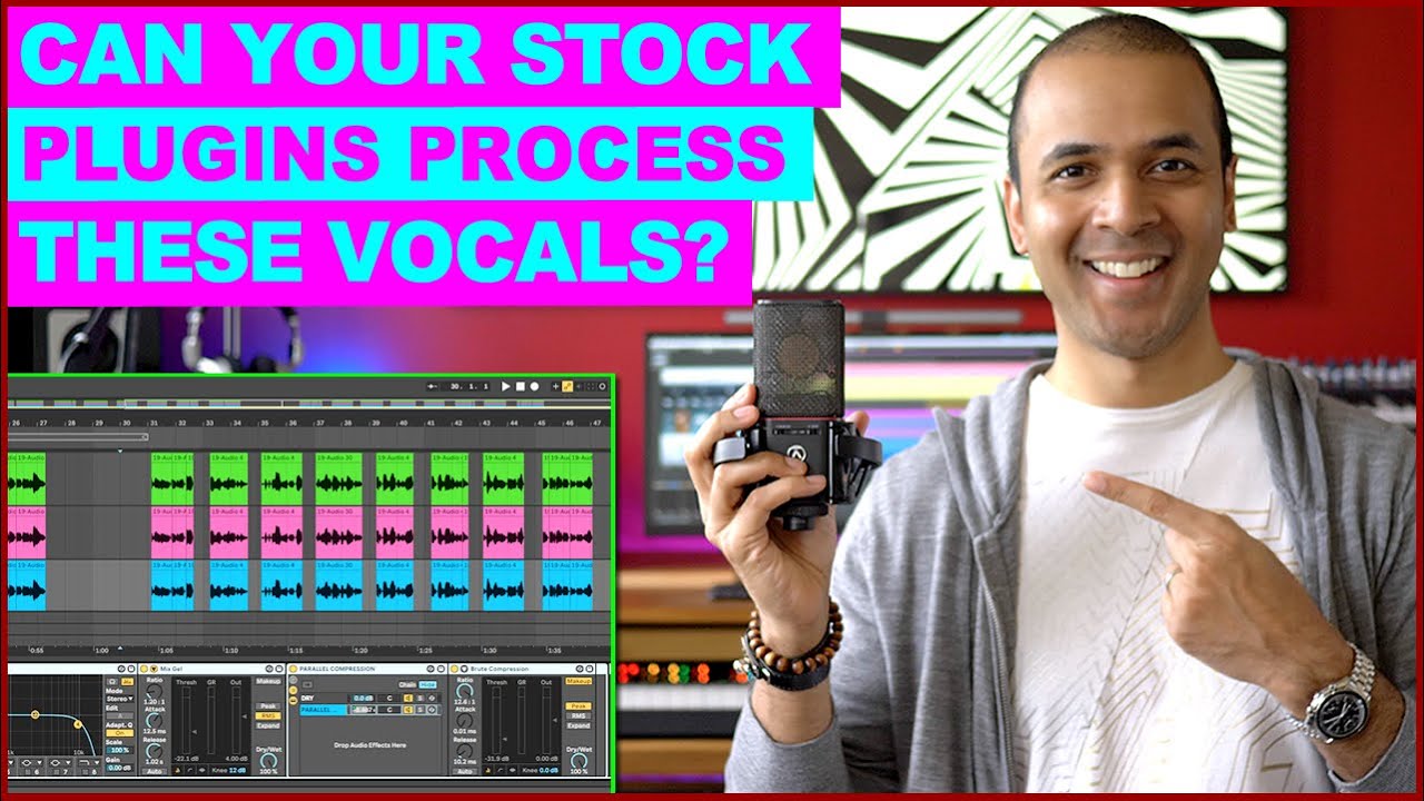 How to MIX vocals (STOCK plugins vs Waves vs UAD) + Austrian Audio OC18 mic - YouTube