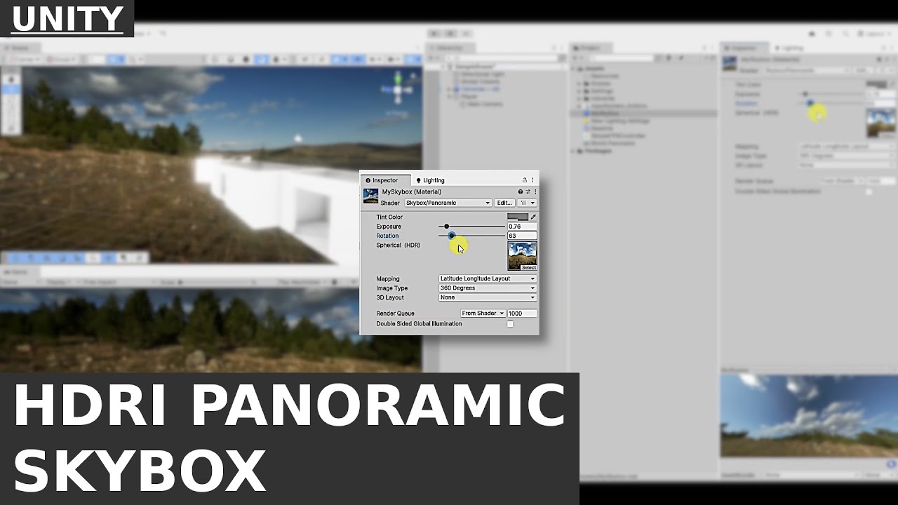 Unity 6: How to Use an HDRi Panoramic Image as a Skybox Background ...