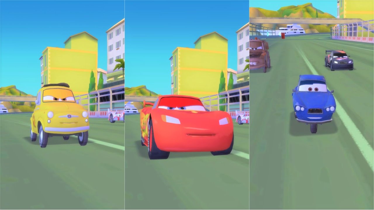 Cars 2 HD Gameplay with Lightning McQueen, Luigi, Tomber in Mountain ...