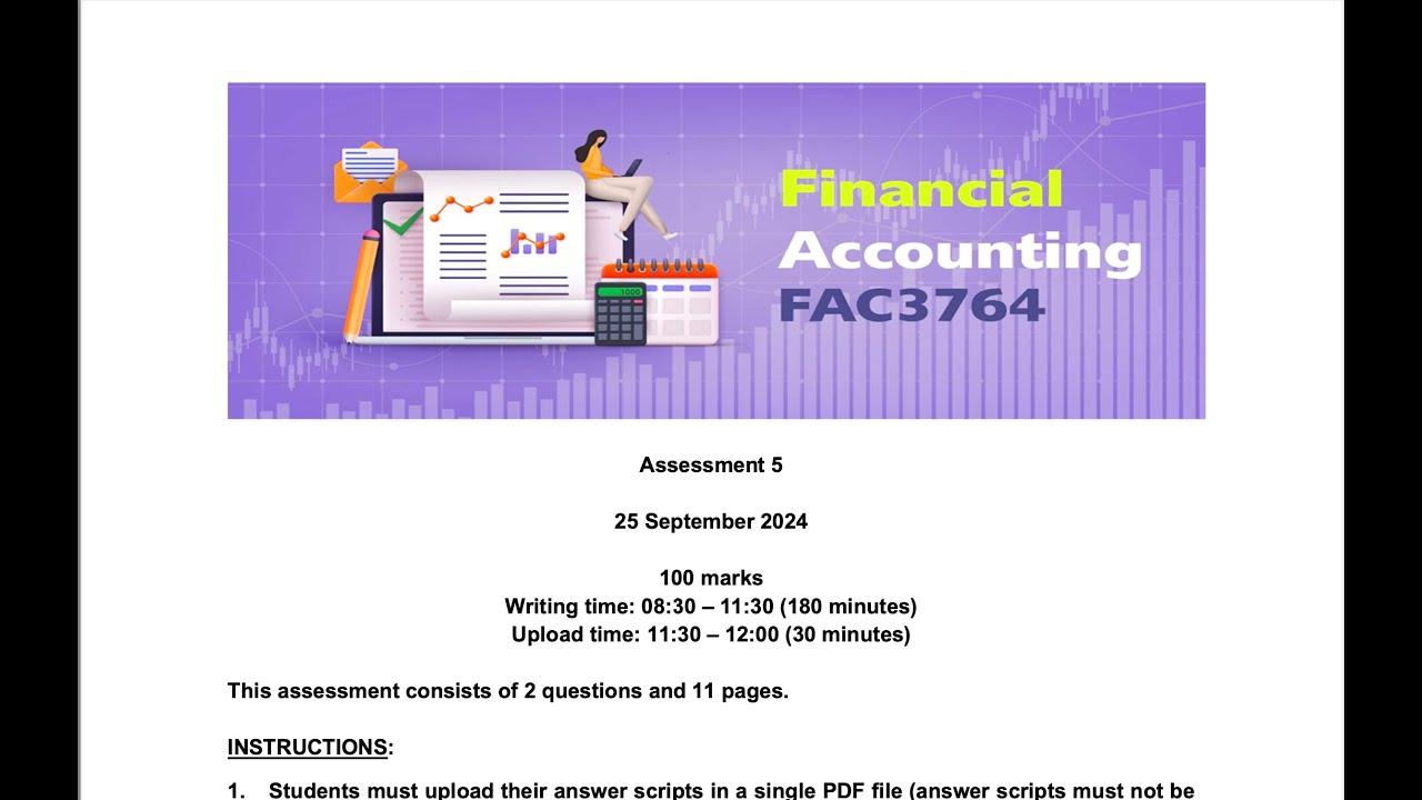 FAC3764 Assessment 5 Walkthrough Part 1: Understanding the required - YouTube