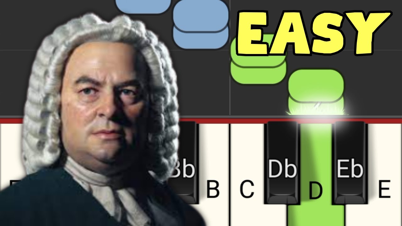 Toccata and Fugue in D Minor - BACH - Easy Piano Tutorial For Beginners ...