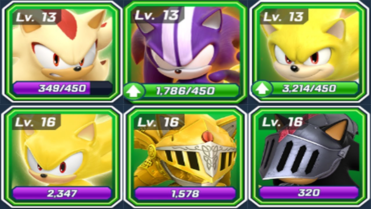 Sonic Forces Speed Battle Special Character Lv.13 Upgraded vs Max Level ...