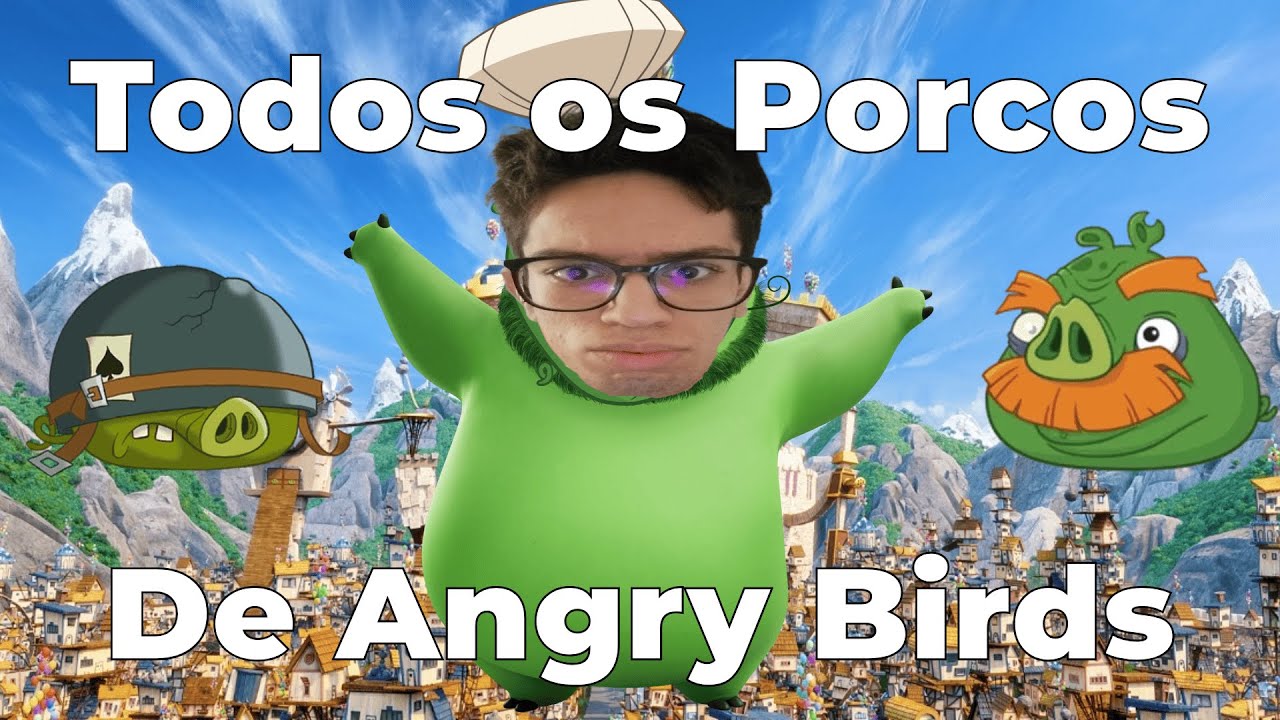 Porco De Passaros Irritados Design PNG E SVG De Adesivo De Focinho De