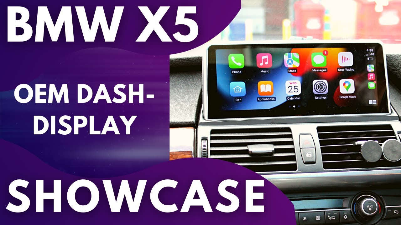 BMW X5 E70 CCC CIC 2007-14 iDrive Dash Upgrade Apple CarPlay Android ...