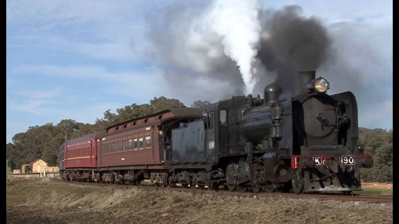 Steam Train on the Branch Line - K190 at the VGR: Australian Trains ...