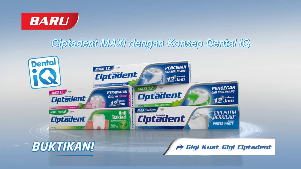 Ciptadent Maxi Dengan Konsep Dental IQ - YouTube