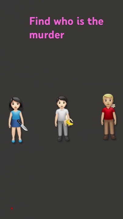 Find the murder - YouTube