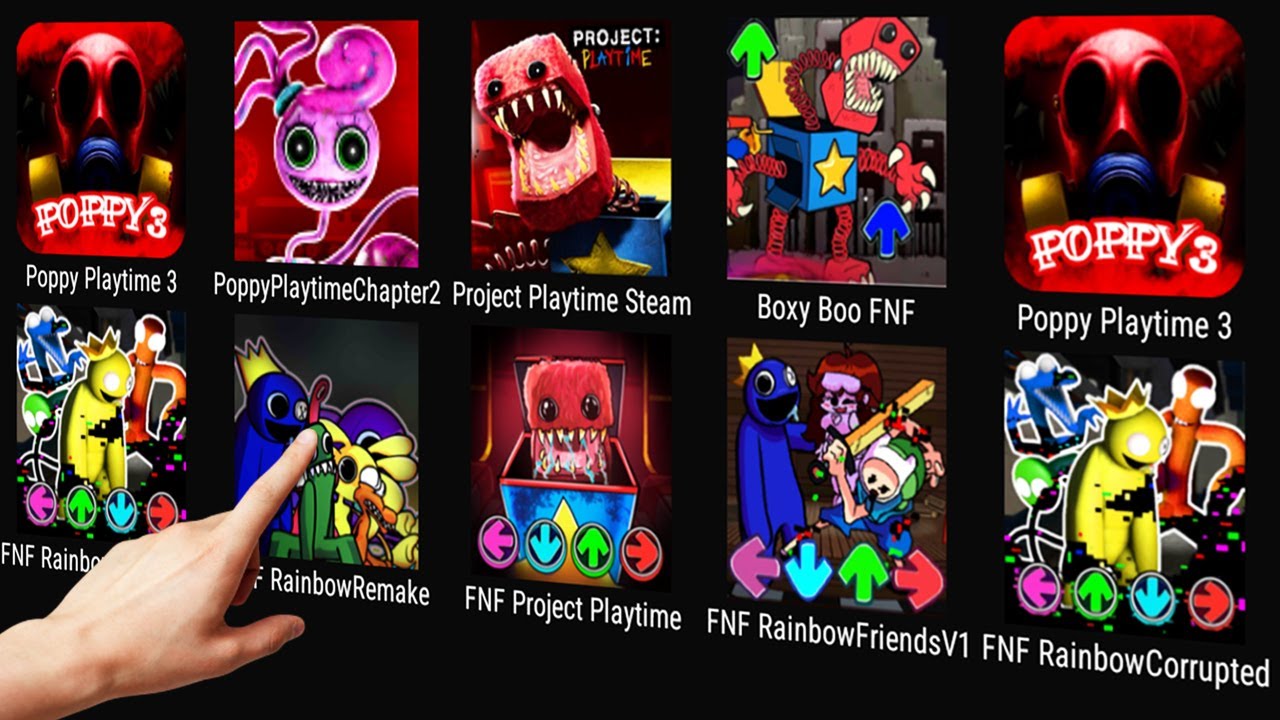 FNF Project Playtime Mobile,Poppy Playtime Chapter 3,FNF Rainbow ...