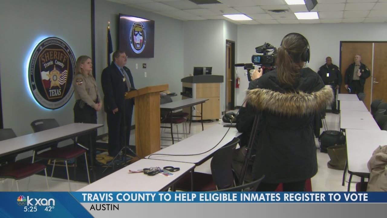 Travis County to help eligible inmates register to vote - YouTube