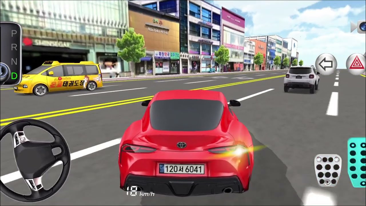 New plate bumper Toyota Car 3d simulator gameplay - 3d driving class ...