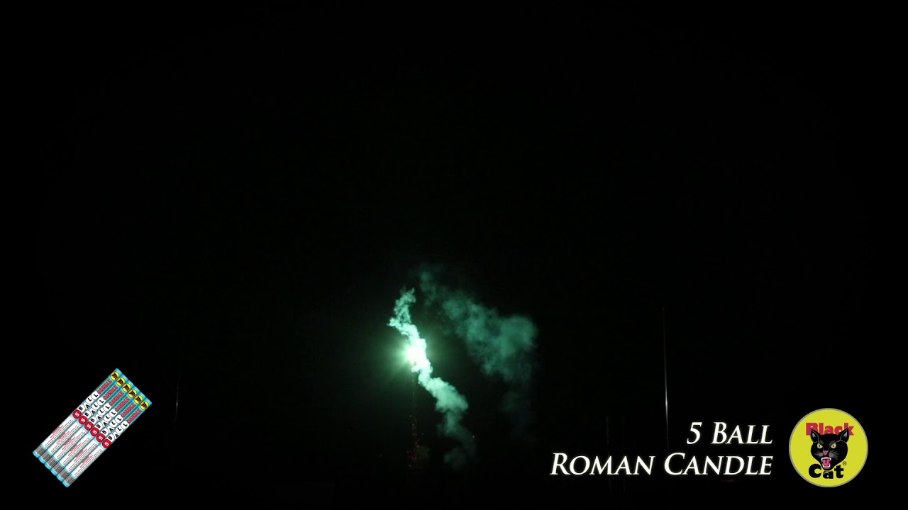 5 Ball Roman Candle - YouTube