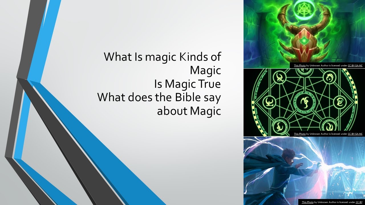 What is magic || kinds of magic || What does the Bible Say about It ...