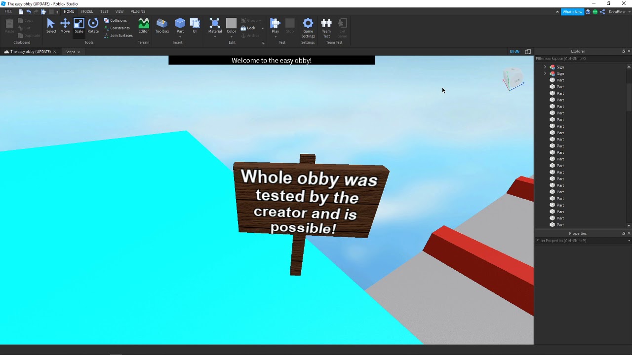 Roblox game works! (ROBLOX STUDIO) developing! - YouTube