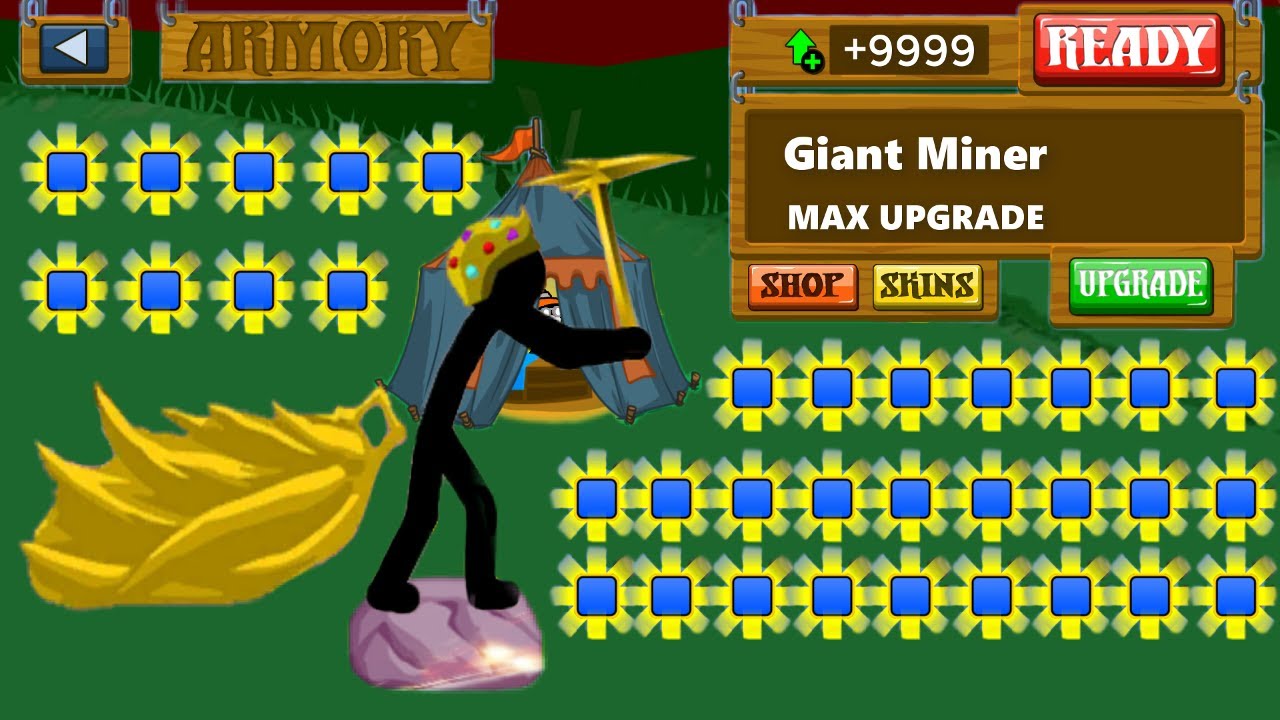 +9999 Max UPGRADE Giant Miner Final - Stick War Legacy Mod - YouTube