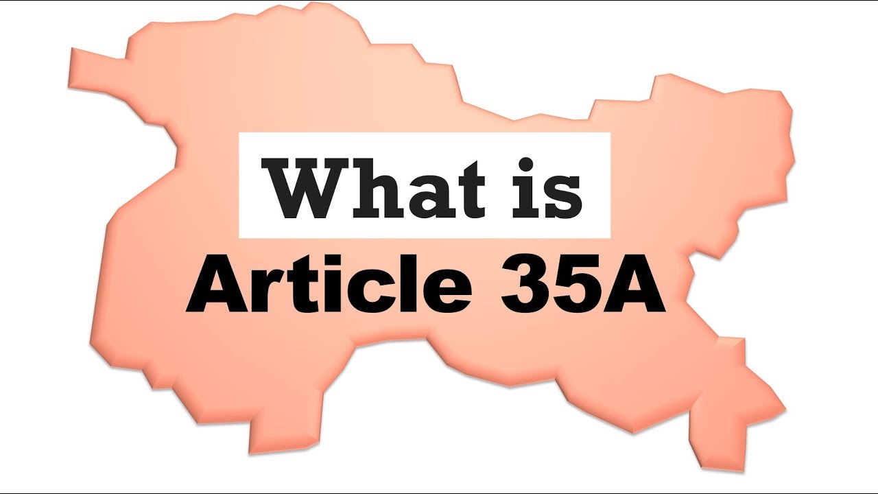What is Article 35 (A)? [English] - YouTube