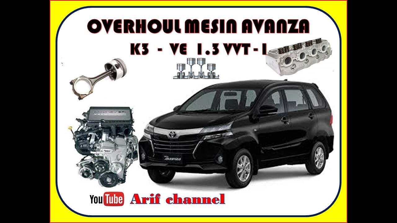 OVERHOUL MESIN AVANZA K3 - VE - YouTube