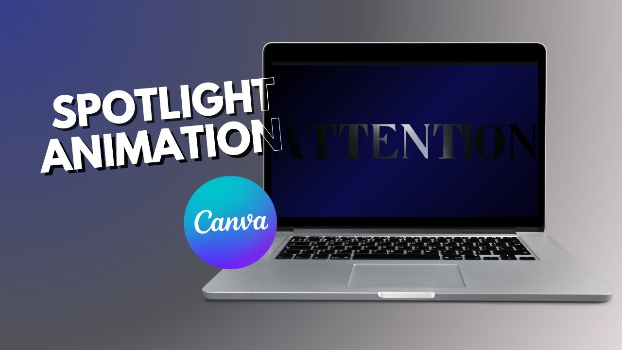 Spotlight Effect Animation With Text in Canva - YouTube