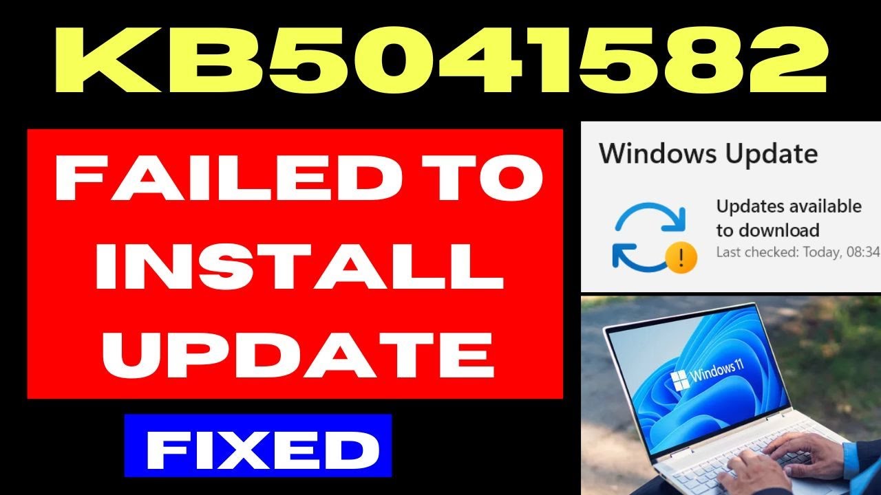 KB5041582 Update Failed to Install on Windows 10 - YouTube