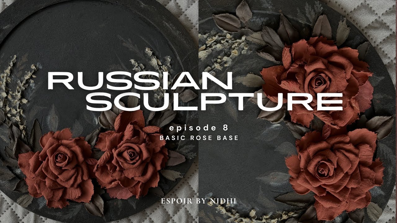 How to make the most basic Russian Sculpture Rose? | Sculpture painting ...