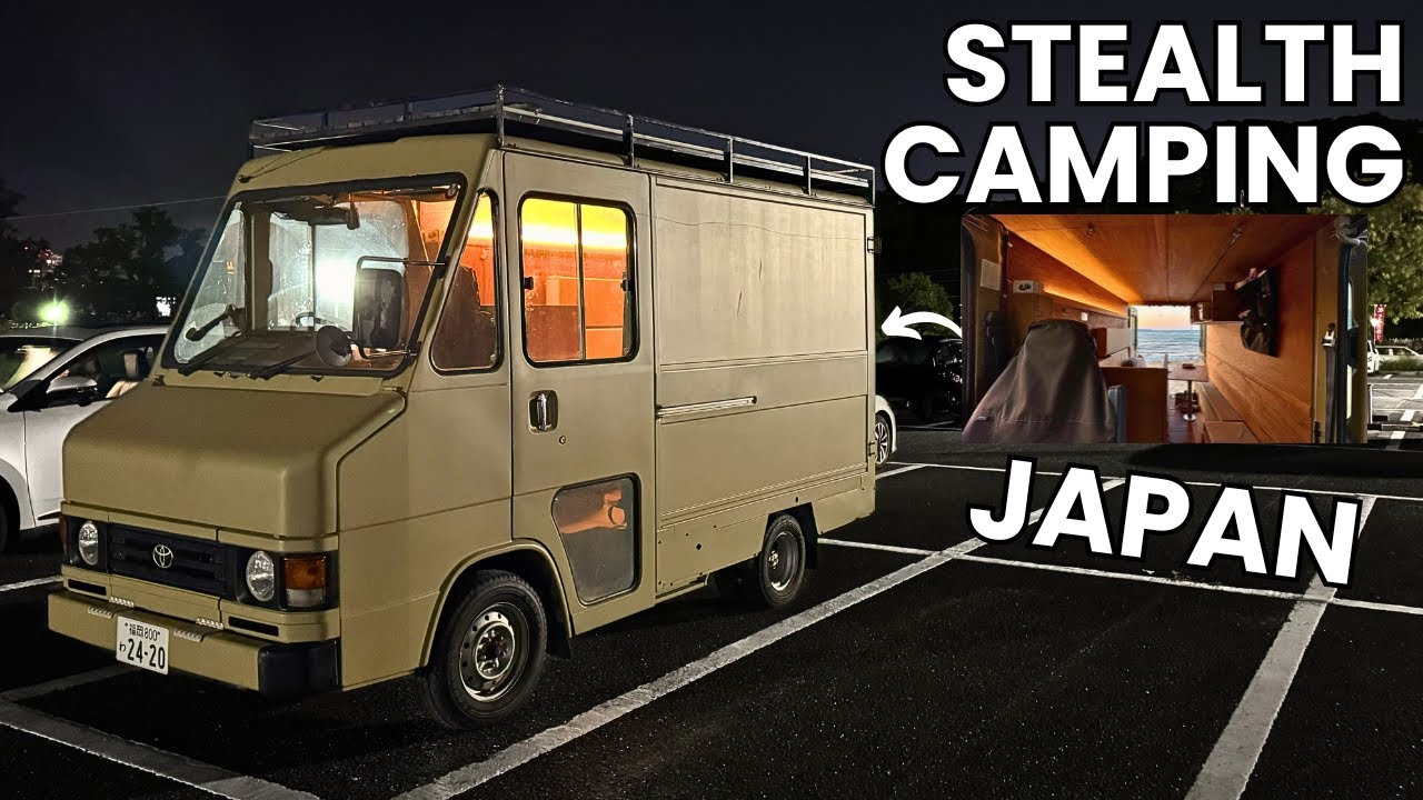 Converted Toyota Delivery Truck | Solo Overnight Camping - YouTube
